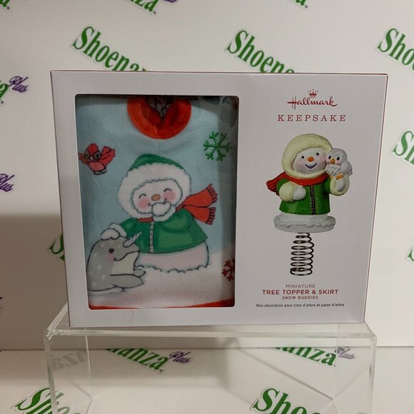 Hallmark | Holiday | Hallmark Keepsake Miniature Tree Topper Skirt Snow ...